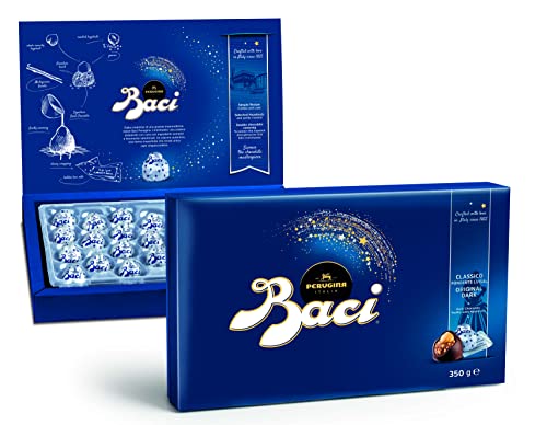 Baci Classic Dark Chocolate Hazelnut 28-Pc Truffle Box, 12.35 Oz, (Pack ...