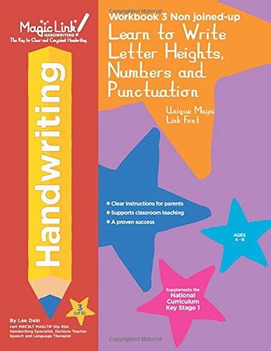 Learn to Write Letter Heights, Numbers and Punctuation - Non Joined-up ...