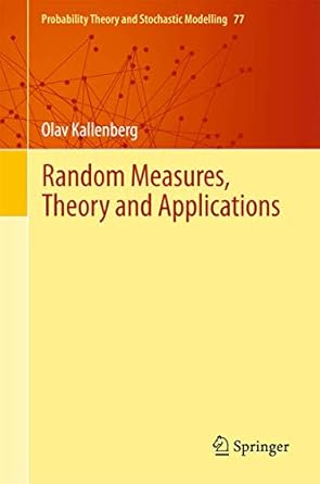 Amazon.com: Random Measures, Theory and Applications (Probability Theory and Stochastic ...