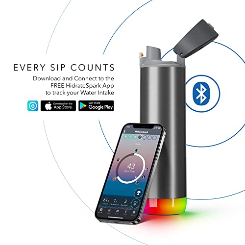 Hidrate Spark PRO Smart Water Bottle – Tracks Water Intake with ...