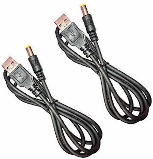 Auslese Robotics™ USB-A to 5V DC Jack Power Adapter Connector Cable 1 m ...