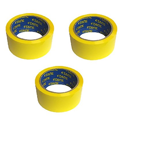 Yellow Colored Cello Tape 2 inch/48mm x 65 metres (Pack of 3) : Amazon ...