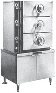 Solaris EC-3-S electric Pressure Steamer 36" wide (3) compartment ...