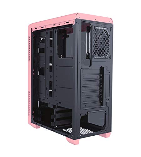 Apevia Aura-S-WH Mid Tower Gaming Case with 2 x Full-Size Tempered ...