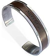 Amazon.com: Leather Bracelet for Men Personalized Hidden Secret Message ...