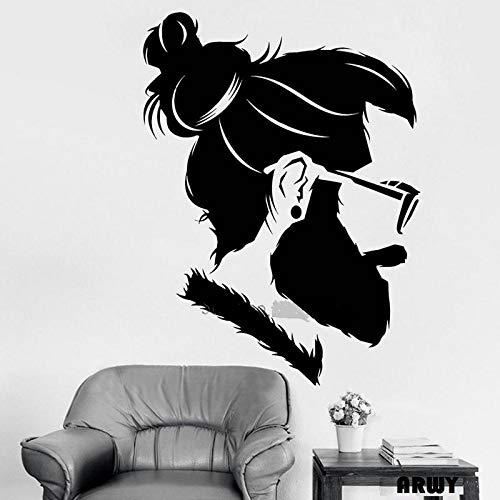ARWY Vinyl Fashion Wall Door Sticker, (Black, 0.19 x 4.52 x 4.52 Inches ...