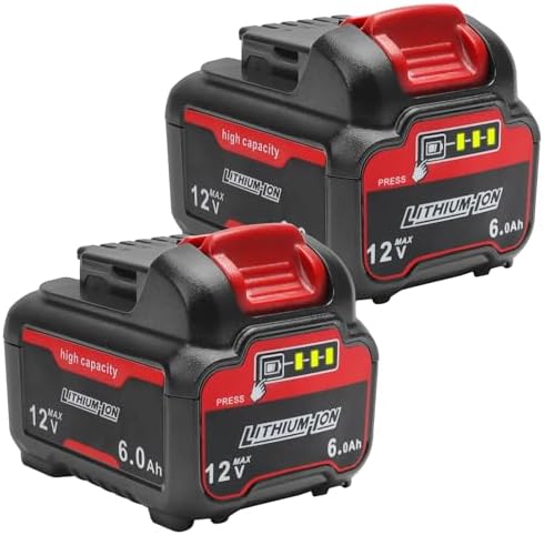 Amazon.com: TENMOER 2 Pack DCB120 6.0Ah Battery Compatible with Dewalt ...
