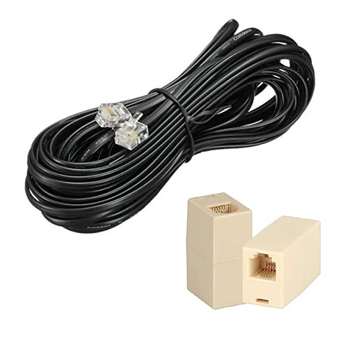 Red Champion RJ11 Telephone Line Cord Wire Patch Cable, Modular ...