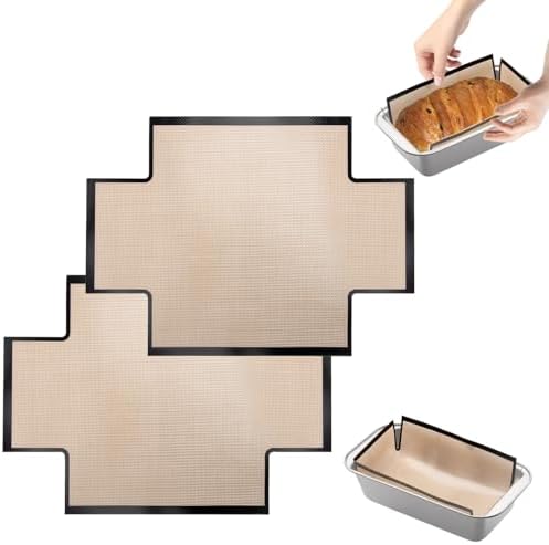 Amazon.com: Silicone Bread Loaf Pan Liners, 2 pack Nonstick and ...