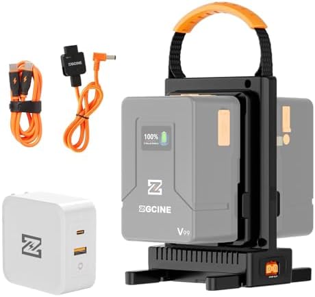 Amazon.com : ZGCINE VM-C2 Dual Charger Kit for V-Mount V Lock Battery ...