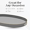 Amazon.com: American Atelier Serving Tray with Gold Trimming | Oval ...