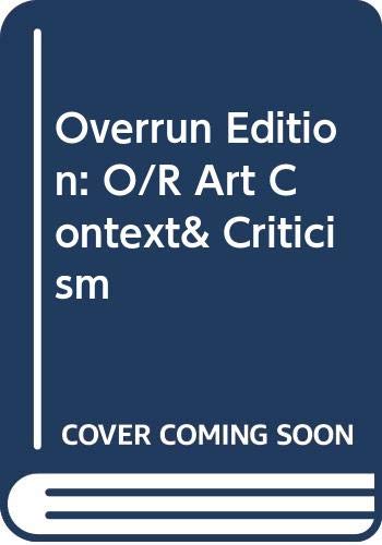 Overrun Edition: O/R Art Context& Criticism: unknown author ...