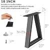 Amazon.com: Y-CFHFC 18” Metal Table Legs, Trapezoid Bench Legs, Heavy ...