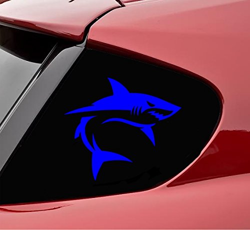 Amazon.com: Slap-Art Angry Shark Vinyl Decal Sticker Fish Tiger Great ...