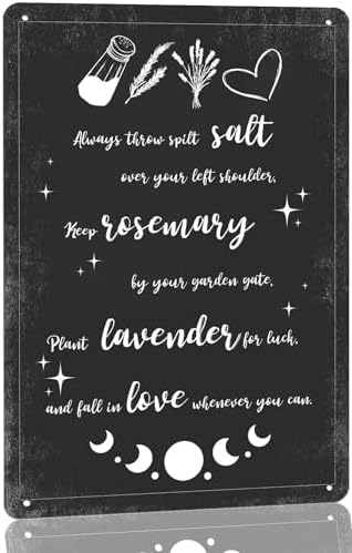 Amazon.com: Retro Metal Tin Sign Practical Magic Inspired Wall Sign ...