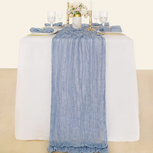 Snapklik.com : Cheesecloth Table Runner 10ft Gauze Boho Rustic Dusty ...