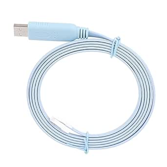 Cable USB a RJ45, Cable de Consola USB a RJ45 de 5,9 Pies de Largo Plug ...