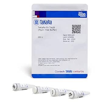Amazon.com: Takara Ex Taq® DNA Polymerase (Mg2+ Free Buffer), (Takara Bio Cat. No. RR01AM ...