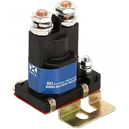 Amazon.com: PAC PAC-80 80-Amp Relay Battery Isolator,BLACK : Automotive