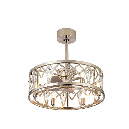 Snapklik.com : Breezary 20 Inch Small Caged Ceiling Fans