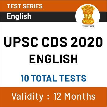 Adda247 UPSC CDS English 2020 Online Test Series (Email Delivery in 2 ...