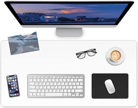 Nicoman Clear Desk Mat, Non-Slip PVC Desk Protector with Round Edge ...