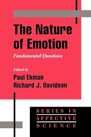 Amazon.com: The Nature of Emotion: Fundamental Questions (Series in ...
