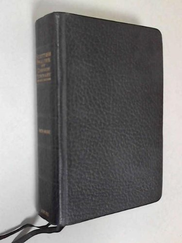 The Scottish Psalter 1929 Metrical Version and Scripture Paraphrases ...