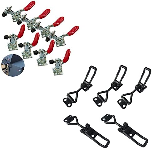 Small Quick Release Horizontal Toggle Clamp & Black Pull Latch Clamp ...