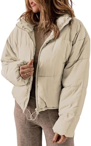 Dokotoo Jackets for Women Warm Winter Clothing for Women Stand Collar ...