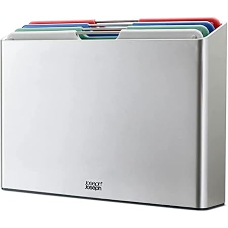 Joseph Joseph 60095 Index Steel Chopping Board Set, Large, Stainless ...