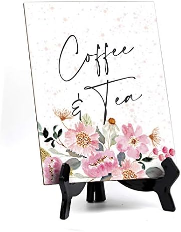 Amazon.com: Mtrgdn Pink Coffee Bar Accessories,Coffee Bar Sign and ...