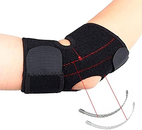 YSTEER 2Pcs Elbow Brace, Adjustable Elbow Strap with Dual-Spring ...