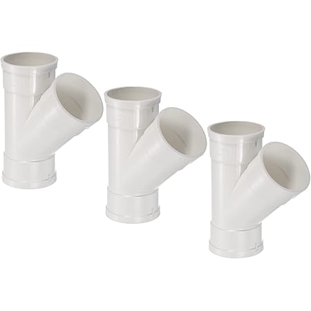 Amazon.com: PATIKIL 3" Wye Pipe Fitting, Y-Shape Splitter Duct Hose ...