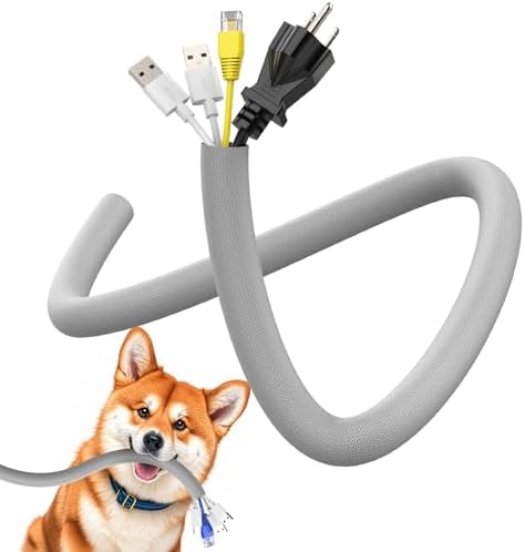 Amazon.com: UOMTFAI Cord Protector from Pets No Chew, 1/2” 10ft ...