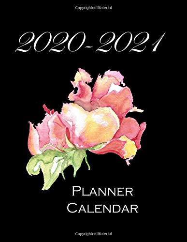 2020-2021 Calendar Planner: Watercolor Roses Design Jan 2020 - Dec 2021 ...