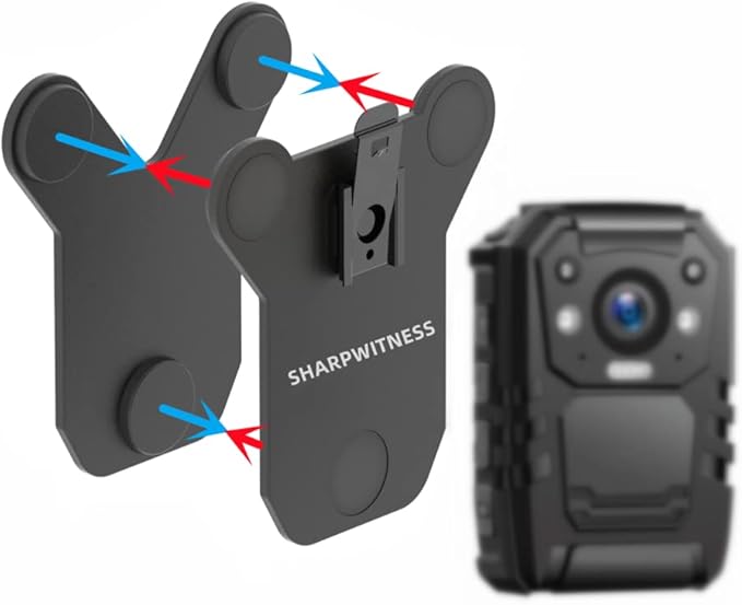 Amazon.com : SHARPWITNESS Police Body Camera Magnetic Mount Secure Grip ...