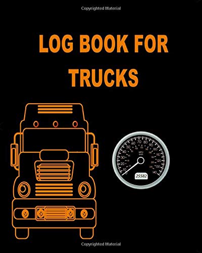 Log Book for Trucks: A Robust Mileage Tracker for Taxes and Gas | Black ...