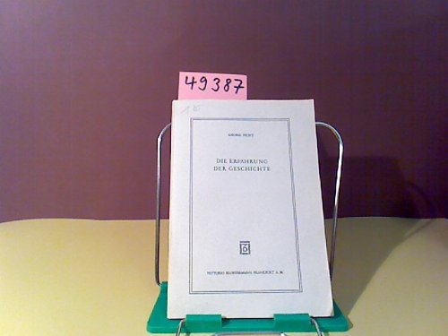 Die Erfahrung der Geschichte. : Picht, Georg: Amazon.de: Bücher