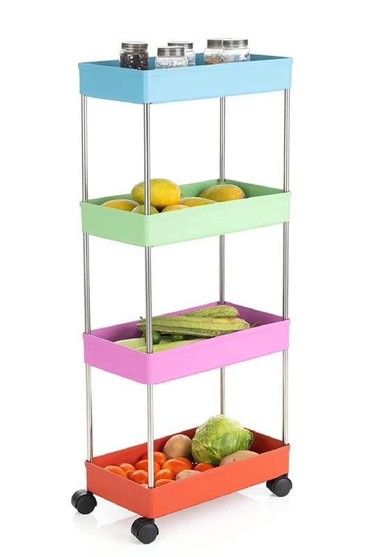 MAHADEV ENTERPRISE Plastic-Stainless Steel Fruit & Vegetable Stand ...