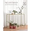 Amazon.com: VASAGLE Entryway Table, Console Table, Tempered Glass ...