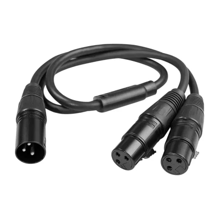XLR Y Cable Splitter (Single Male to Dual Female) | Mixer/Speaker/Stage ...