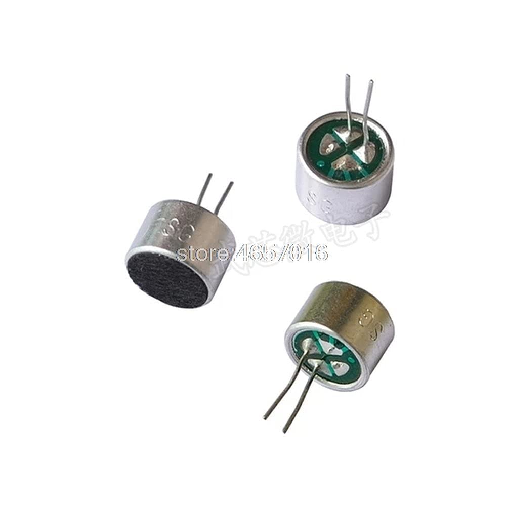 Amazon.com: 100PCS 2pins 9x7mm 52DB Sensitivity Capacitive Electret ...
