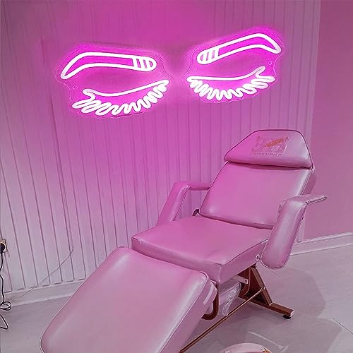 Amazon.com: Eyebrow Eyelashes led Neon Sign - Beauty Salon Sign，Custom ...