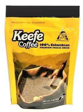 Amazon.com : Keefe Coffee 100% Colombian Premium Freeze Dried Coffee ...
