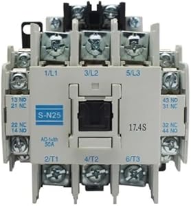Amazon.co.jp: 220V-660V 25A Magnetic AC Contactors S-N25 Three Phase 3 Pole Contactor : 産業・研究開発用品