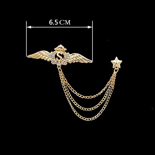 Buy Imported Gold Crystal Wing Star Brooches & Pins for Women at Amazon.in