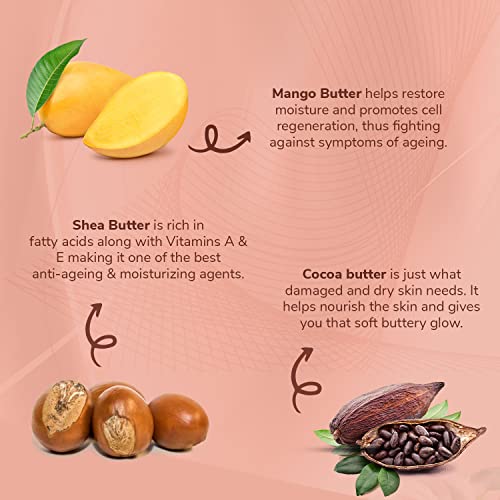 Nyle Naturals Triple Butter Body Cream for Long Lasting Moisturization ...