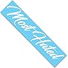 Amazon.com: Most Hated | Windshield Banner Decal/Sticker 6"x33 ...