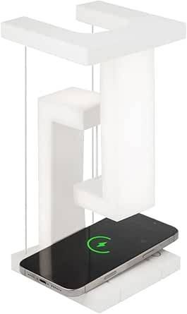 Floating Desk Lamp - Levitating Table Lamp with Wireless Charging and ...